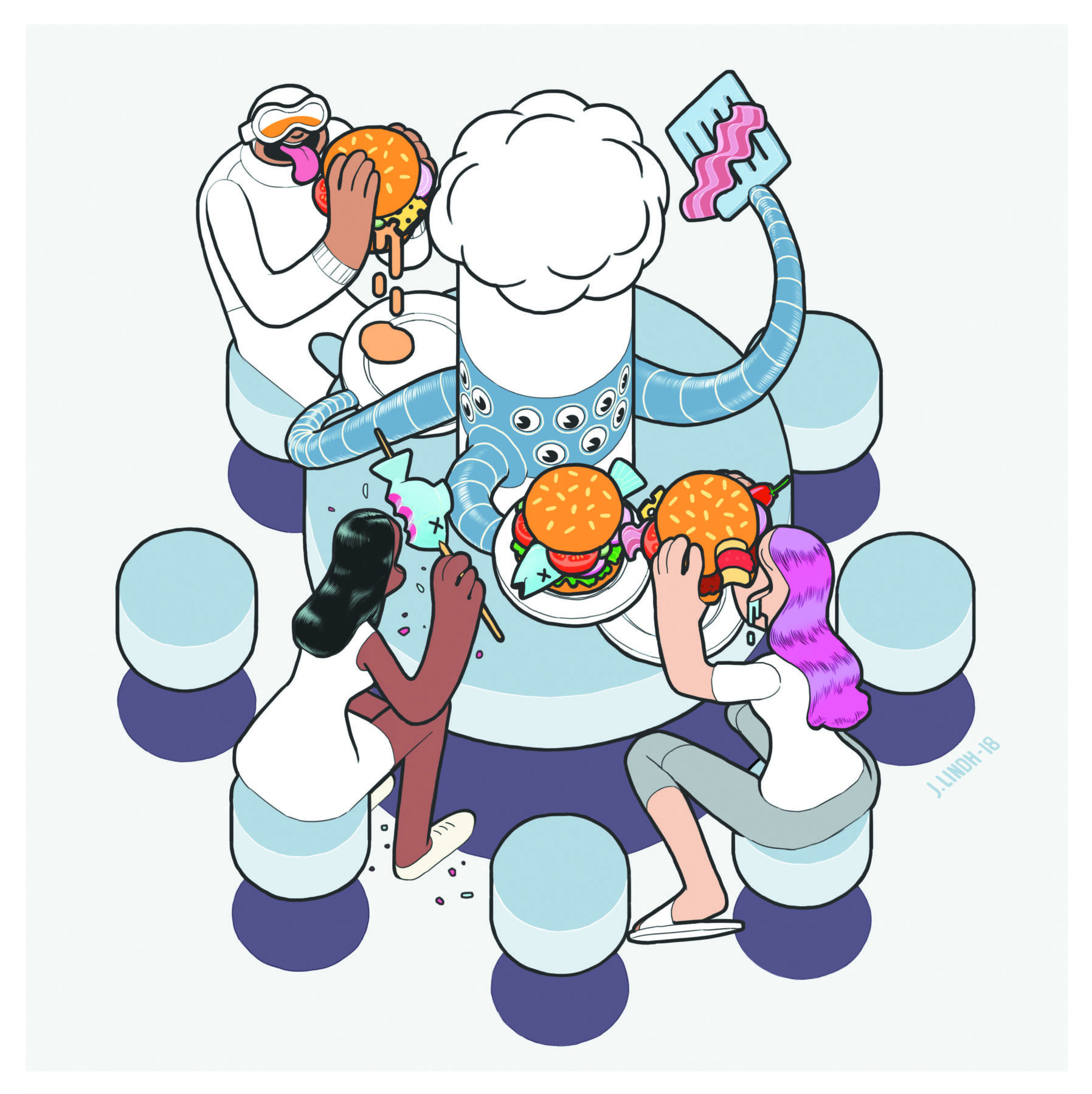 Johan Lindh at Illustratörcentrum