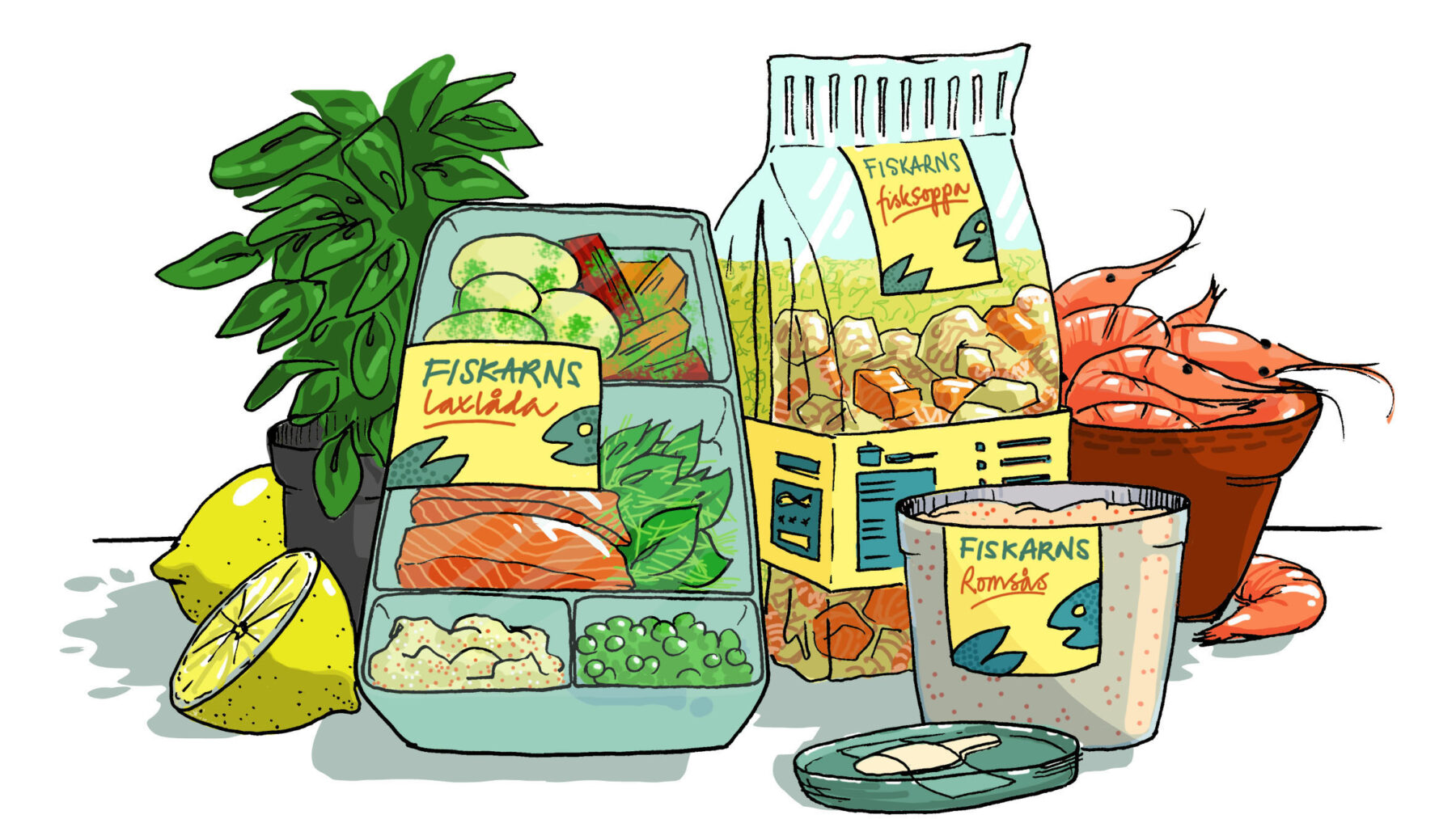 Food/packaging illustration - Illustratörcentrum