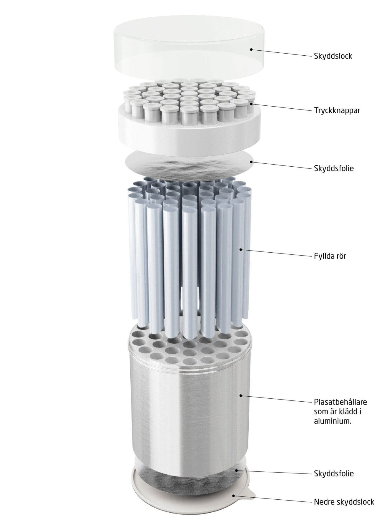 3D-illustration och illustrationer av Multiple Dosing Device ...