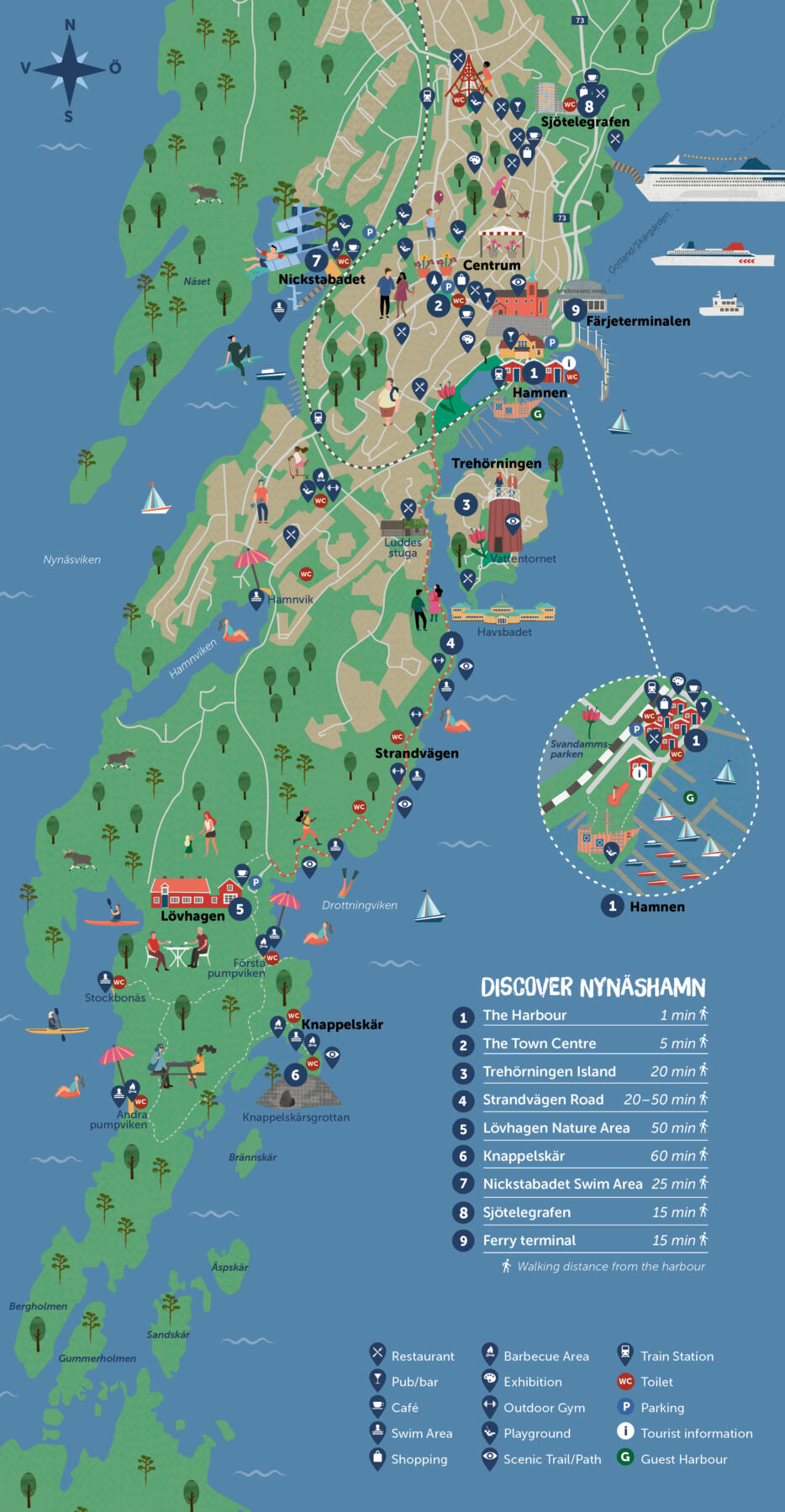Turistkarta Nynäshamn - Illustratörcentrum