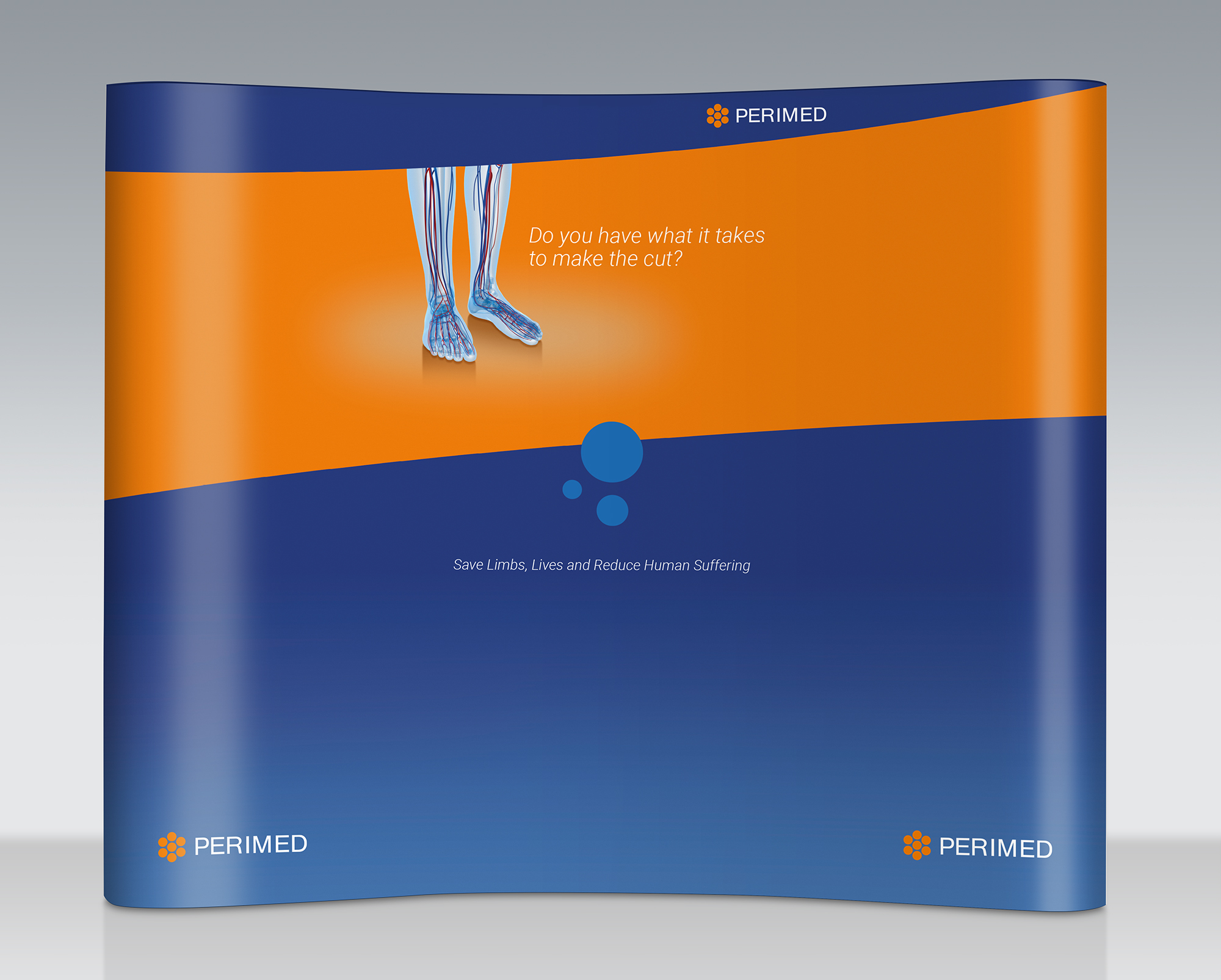 Montervägg för Perimed - Illustratörcentrum