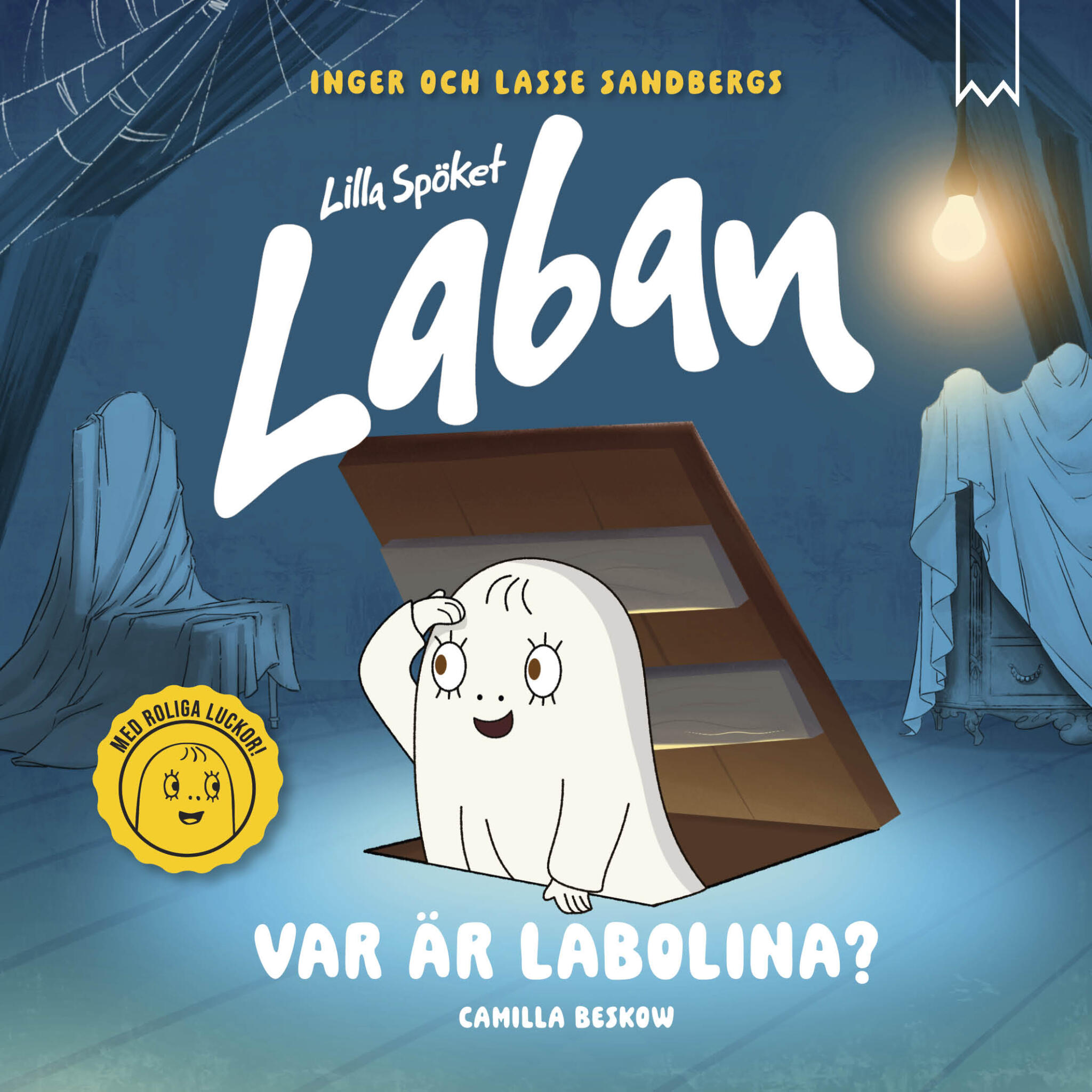Lilla spöket Laban - omslagsdesigns - Illustratörcentrum
